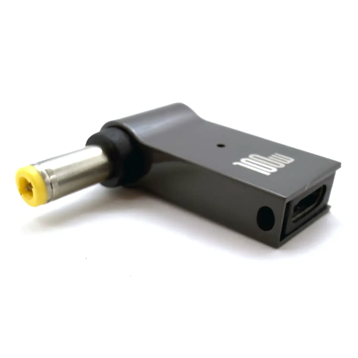 Adaptador convertidor USB-C Hembra a 5.5x1.7mm Macho 100W